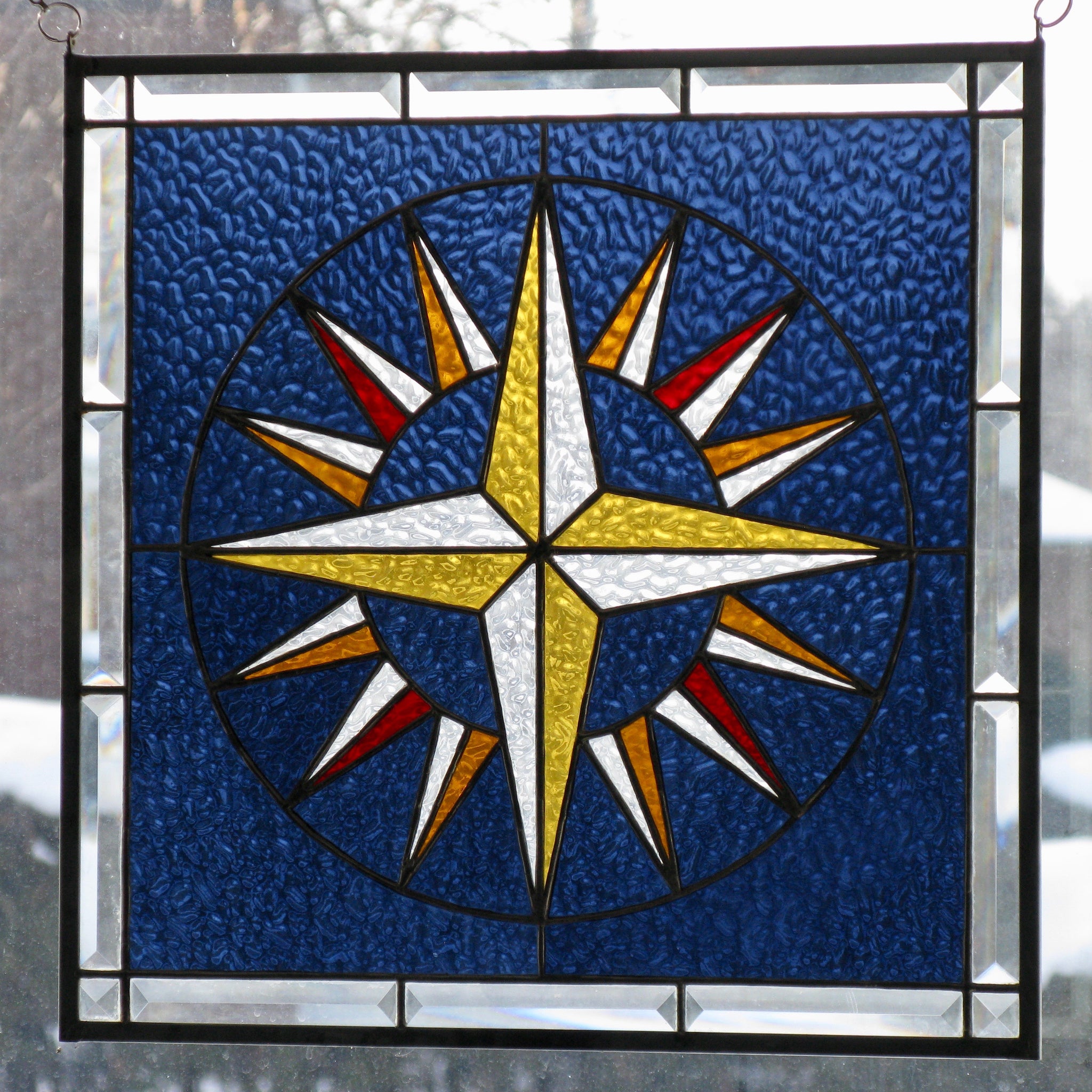 Compass Stained Glass Pattern
